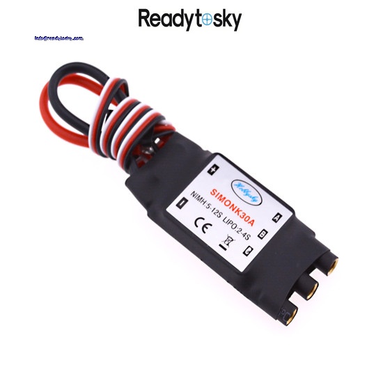 Readytosky Simonk 30A Electronic Speed Controller with 3.5mm Banana ...